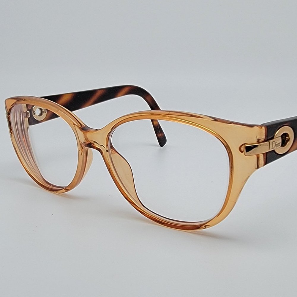 Christian Dior Cd3246 Crystal Peach Havana Eyeglasses… - Gem